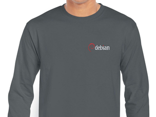 Debian - HELLOTUX - Embroidered Linux t-shirts
