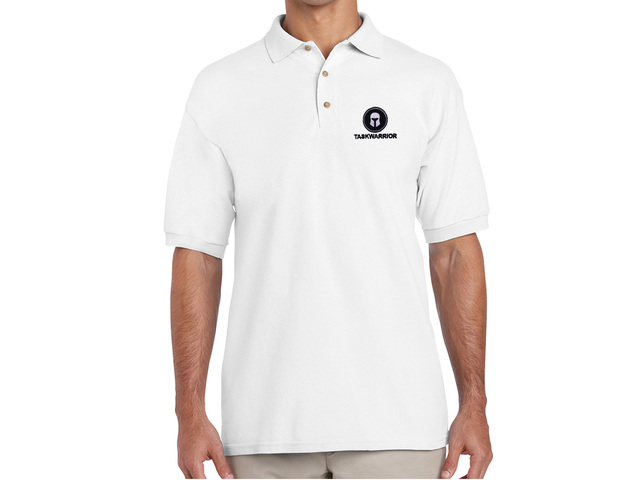 DRY&GO Taskwarrior Polo Shirt (white) - HELLOTUX